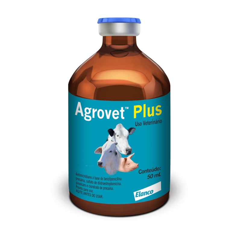 Agrovet Plus 50 Ml: Tratamento para Bovinos e Suínos