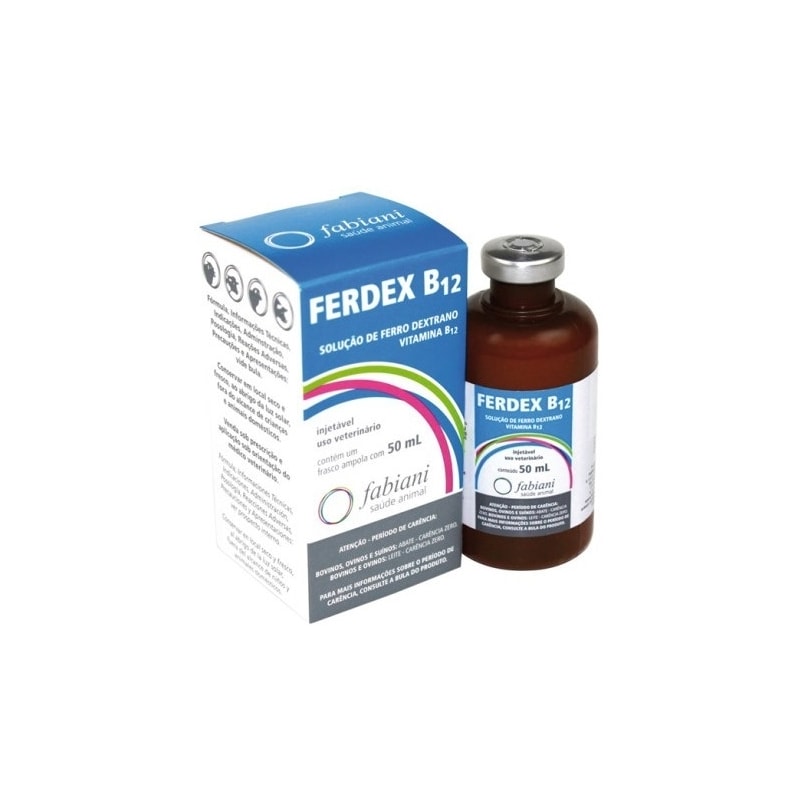 Ferdex B12 – Injetável para tratamento de anemia animal