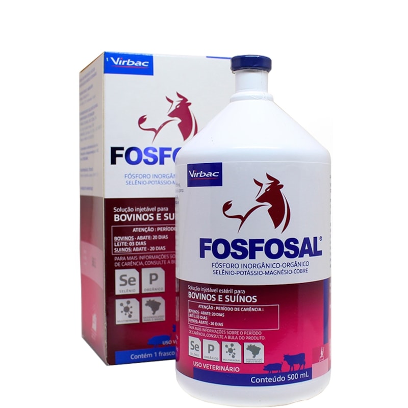 FOSFOSAL VIRBAC 500ML - Agroline - Produtos Agropecuários
