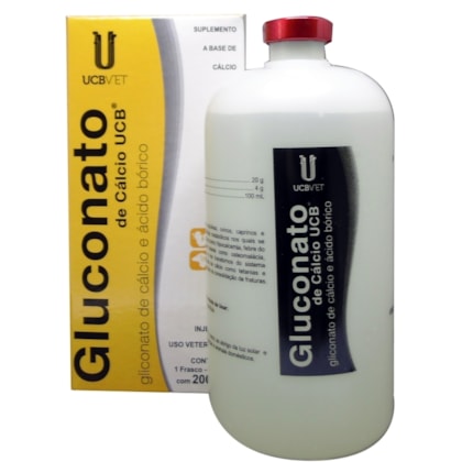 Gluconato De Cálcio 200 Ml Ucb | Agroline