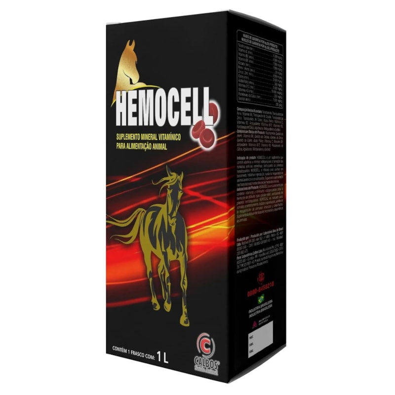 Hemocell 500ml: Suplemento Mineral para Animais | Agroline