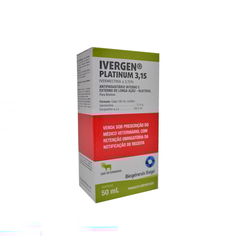 Ivergen Platinum 50 Ml Ivermectina 3,15 | Agroline