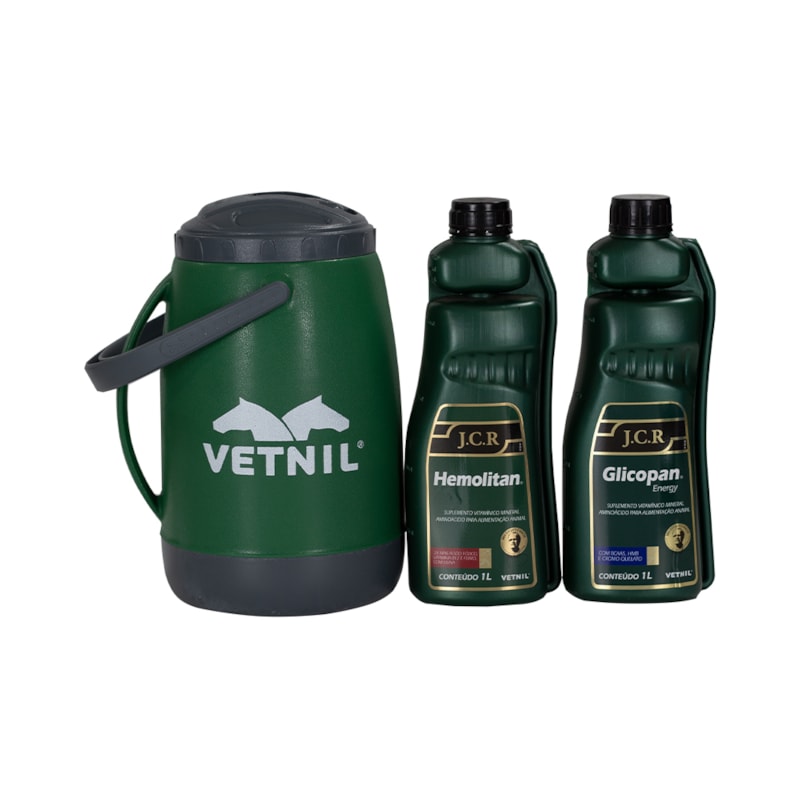 Kit: 1 Hemolitan JCR 1 litro+ Glicopan JCR 1 litro - ganhe 1 garrafa ...