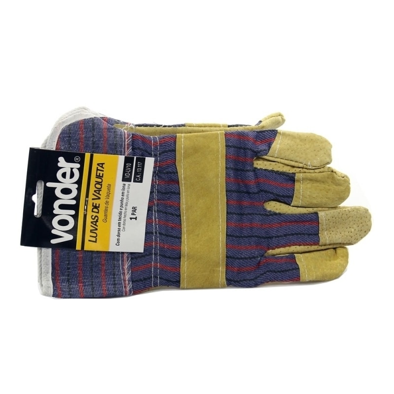 Luva Em Raspa Mista Lona/Vaqueta | Agroline