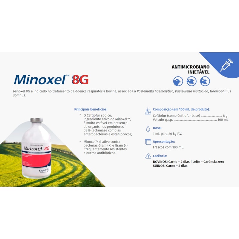 Minoxel 8G 100Ml Elanco | Agroline