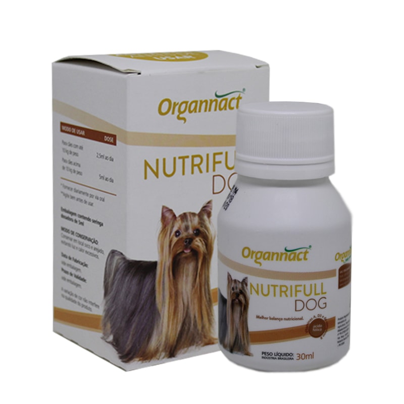 NUTRIFULL DOG - 30 ML - ORGANNACT - Agroline - Produtos Agropecuários