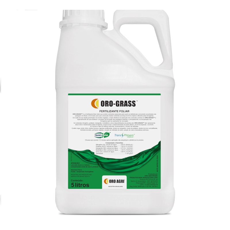 Oro-Grass – Fertilizante Foliar Misto - 5 litros – Oro Agri - Agroline ...