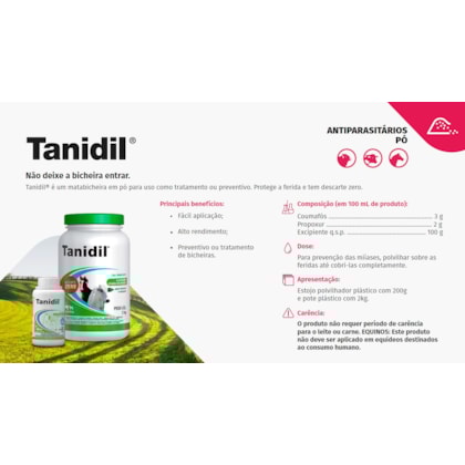 Tanidil 2Kg Bayer para Bicheiras | Agroline