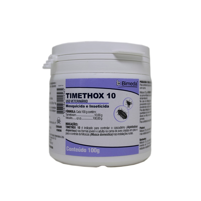 Timethox 10 Mosquicidade E Inseticida 100 Gramas Bimeda | Agroline