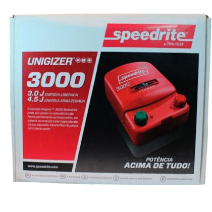 TRU TEST - ENERGIZADOR SPEEDRITE 3000 - Agroline - Produtos Agropecuários