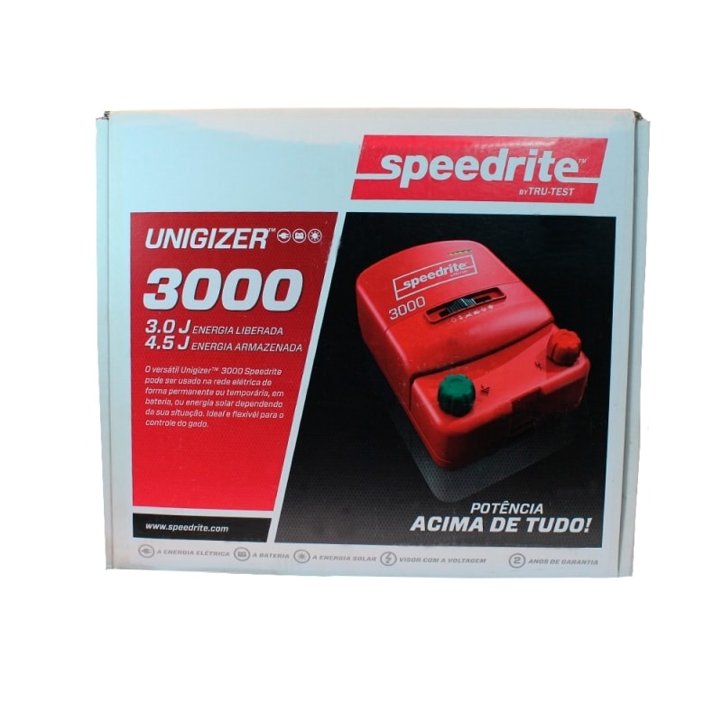 TRU TEST - ENERGIZADOR SPEEDRITE 3000 - Agroline - Produtos Agropecuários