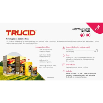 Trucid Doramectina 1% 1000 Ml Bayer | Agroline