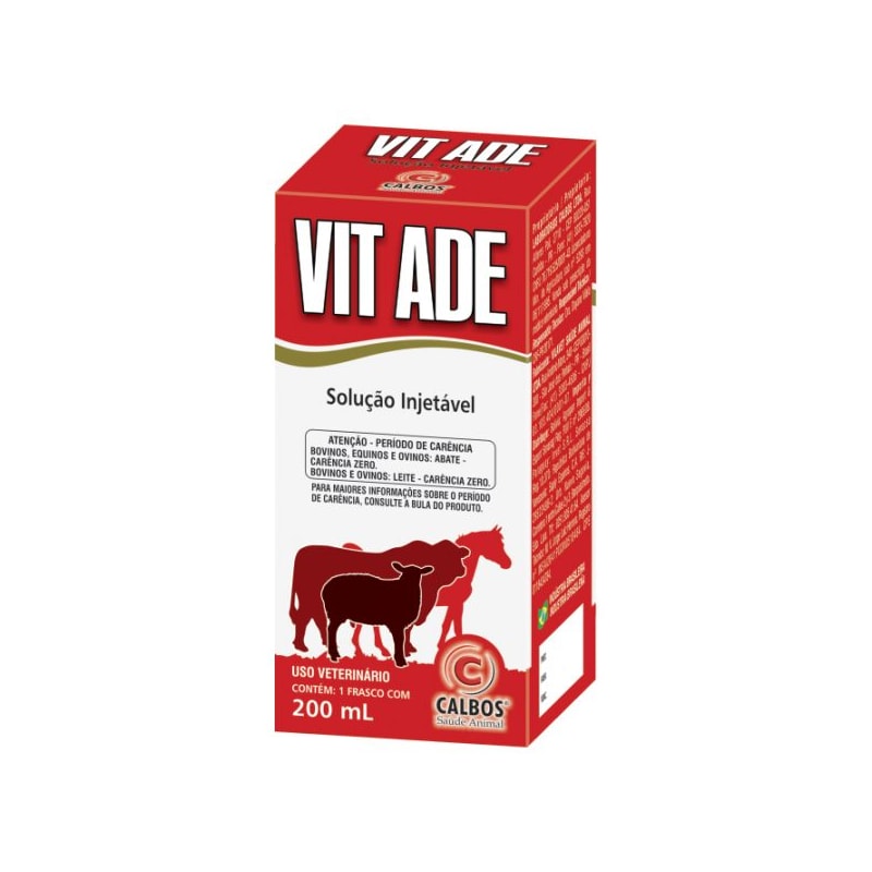 VIT ADE INJ 200 ML - Agroline - Produtos Agropecuários